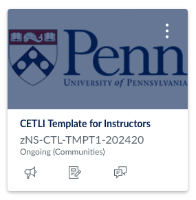 Course Site Templates – Canvas Info @ Penn